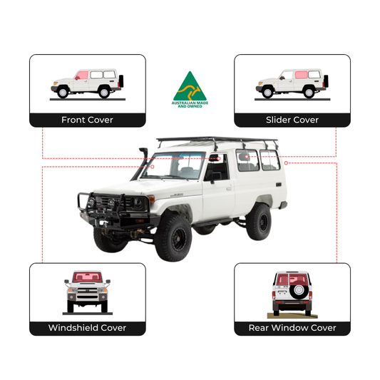 Toyota Troopy (Troopcarrier) Mangnetic Window Shades – Vanketo