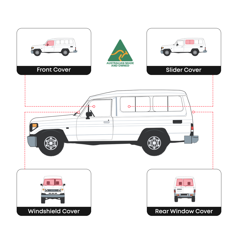 Toyota Troopy Full Set Window Covers (9 windows) – Vanketo