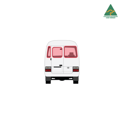 Toyota Coaster Rear Door Window Covers – Vanketo