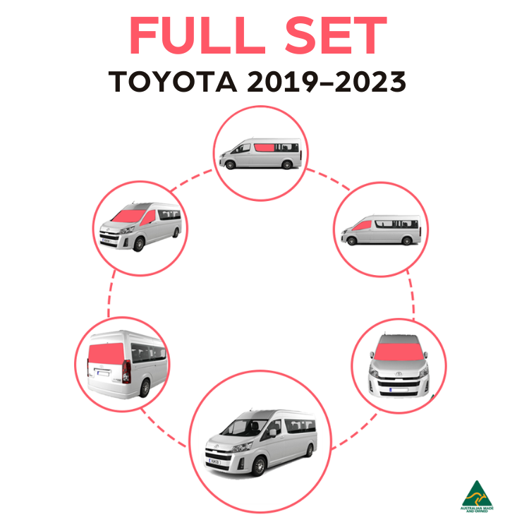 Toyota Hiace Full Set Window Covers – Vanketo