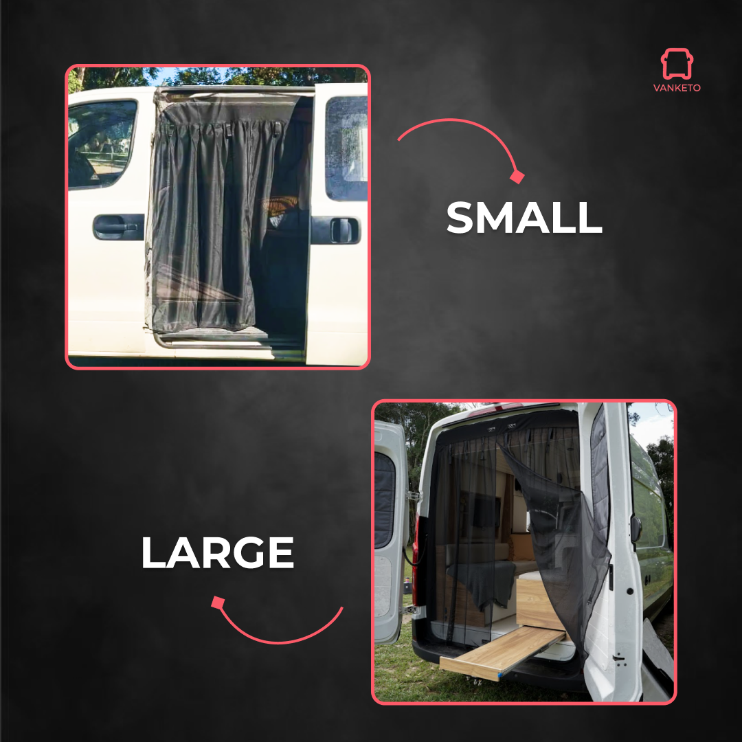 UNIVERSAL Magnetic Fly Screens for Vans (Rear and Side) – All size vans ...