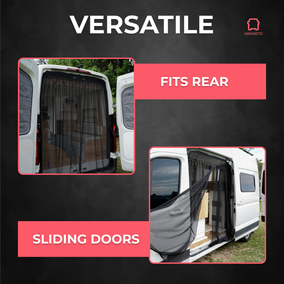 UNIVERSAL Magnetic Fly Screens for Vans (Rear and Side) – All size vans ...
