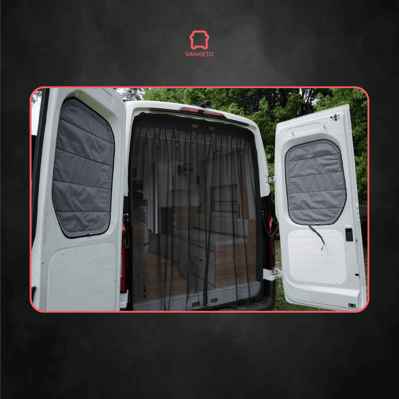 UNIVERSAL Magnetic Fly Screens for Vans (Rear and Side) – All size vans ...